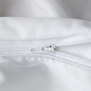 MILANKET Blue Boho Queen Duvet Cover Set, Soft Breathable Microfiber Bohemian Mandala Comforter Cover, 3pcs Luxury Chic Blue Boho Paisley Floral Bedding Set, No Comforter