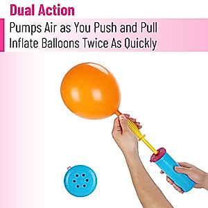 Mr. Pen- Balloon Pump Handheld, 2 Pack, 2-Way Dual Action Ballon Pump Inflater Portable, Baloon Pumping, Air Pump for Balloons, Balloon Inflator, Balloon Blower Pump, Balloon Hand Pump, Baloon Blow Up