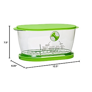 Prep Solutions by Progressive Lettuce Keeper Produce Storage Container, 4.7 Quarts