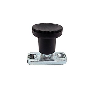 GN 608.6 Series Stainless Steel Lock-Out Type Plate Mount Indexing Plunger, 45mm Item Length, 6mm Item Diameter