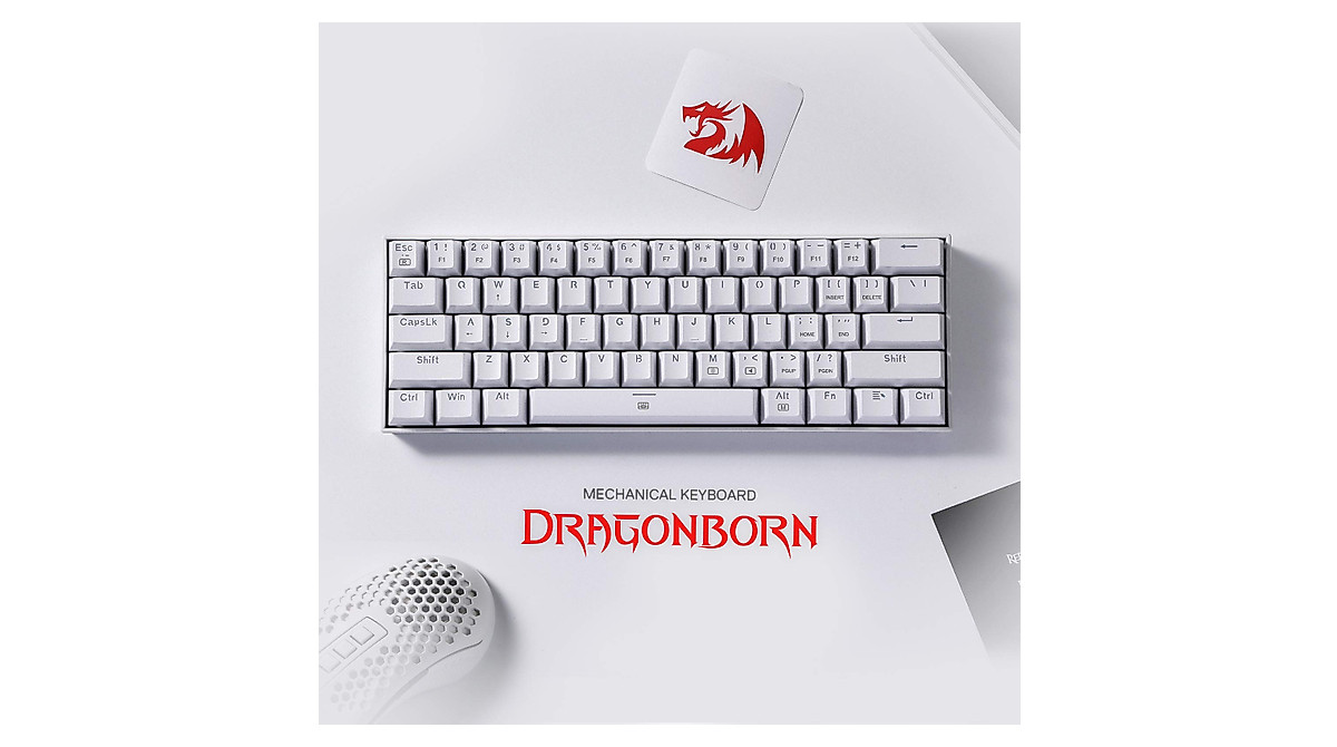Redragon K630 Dragonborn 60% RGB Gaming Keyboard - Compact & Mechanical
