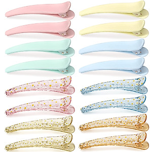 Ayesha 16 Pcs Hair Clips for Styling Sectioning Alligator Hair Clips for Salon Plastic Duck Billed Hair Clips Hair Styling Accessories for Women Girls Styling Designer Barber