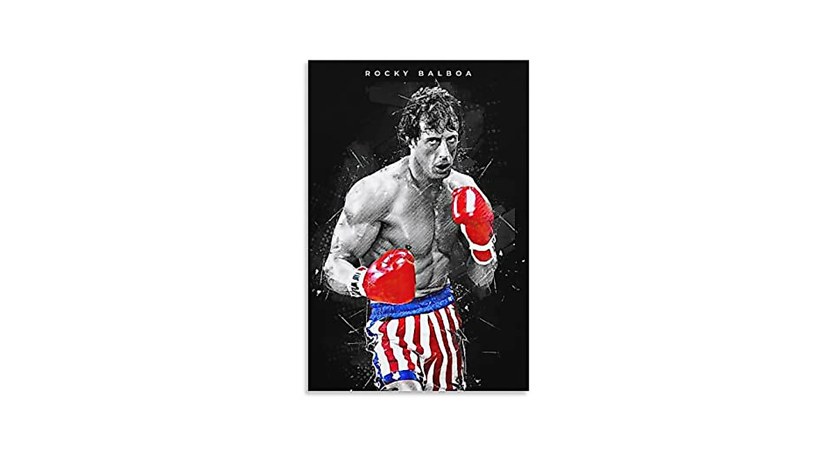 NIOKUN Rocky Balboa Motivational Posters for Boys Bedroom