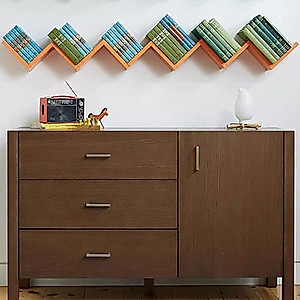 Floating Shelves W Shape Floating Shelves for Children’s Room Nursery, Wall Mounted Display Shelves Storage Unit, Modern Home Decor Wall Shelf Bookshelves for Living Room,Office,Bedroom,Bathroom,Kitch