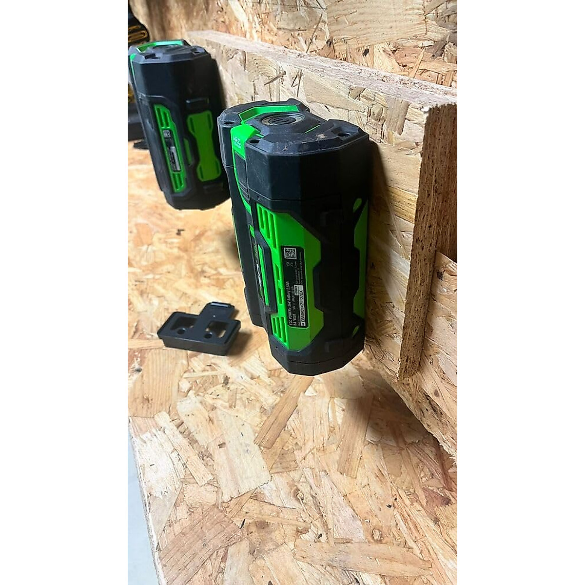 StealthMounts Battery Holder Compatible with EGO 56V (4 Pack) - Black | StealthMounts Battery Mounts for EGO | Mount for EGO 56V | Made in the UK