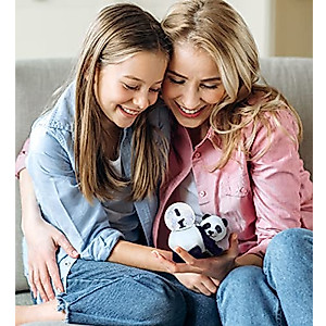 COTA Global Panda Snow Globe - Wildlife Animal Water Globe Figurine with Sparkling Glitter, Zoo Collectible Novelty Ornament for Home Decor, for Birthdays, Christmas, Valentine – 45mm