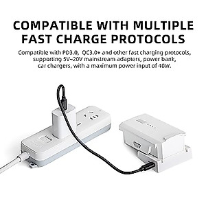 Drone Battery Charger Hub for FIMI X8 SE 2022, Portable Charging Base Butler Discharger Fast Charger Station