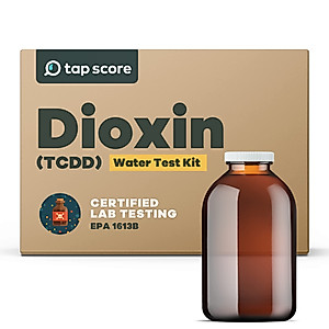 Tap Score Dioxin (TCDD) in Water Test Kit | Well or City | Full Report | EPA Certified Drinking Water Labs | #1 Best Home Water Test 2021-24 NYT Wirecutter | 100% Unbiased