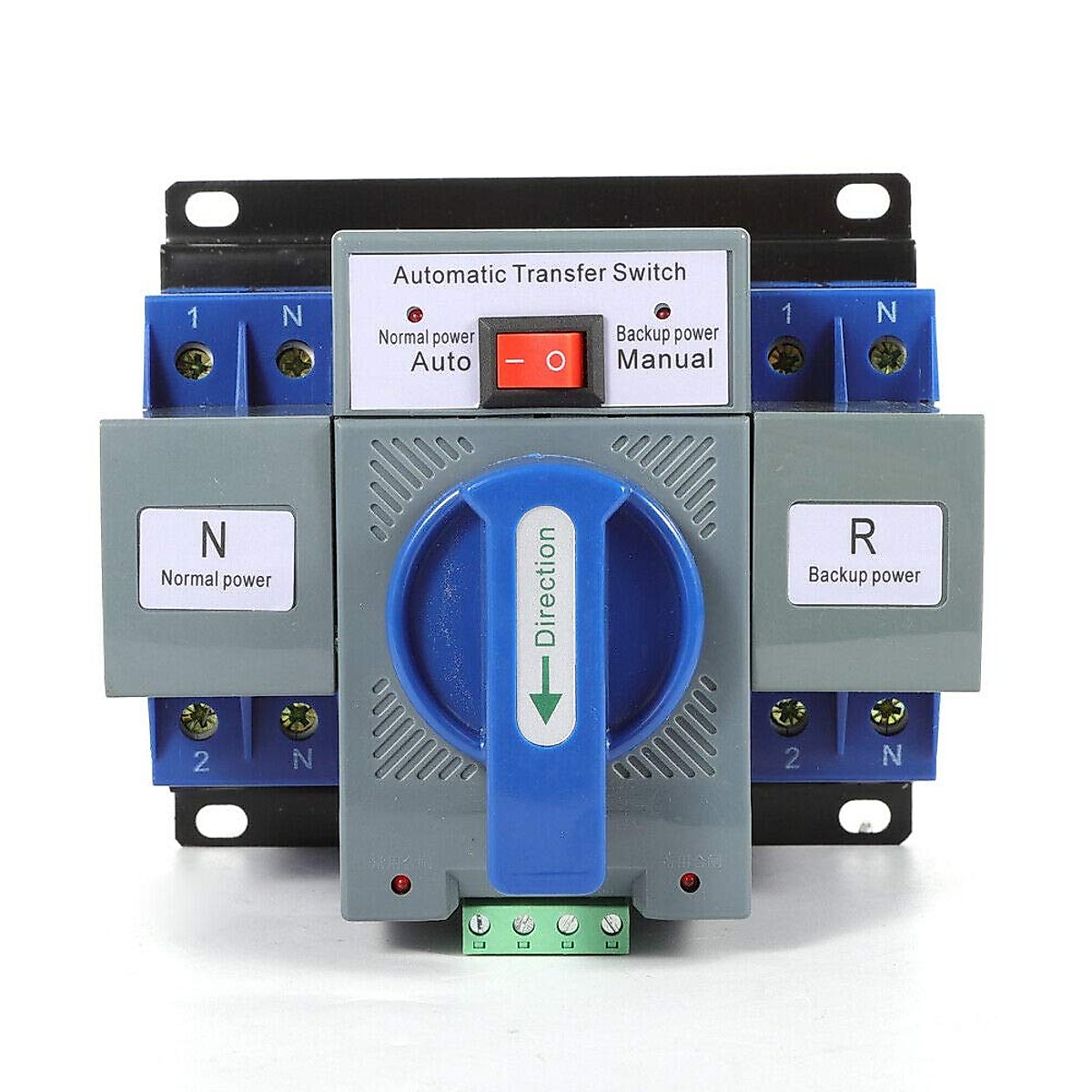 DNYSYSJ 110V 2P 63A Automatic Transfer Switch, Dual Power Generator Transfer Switch, Dual Power Generator Changeover Switch Self Cast Conversion 60HZ AC-33iB 6A-63A (2P/63A)