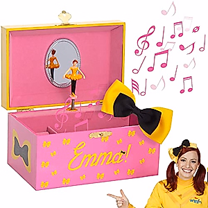 Mighty Mojo The Wiggles Emma Musical Jewelry Box - Comes with Wearable Hairbow - Gift for Wiggles Fans - Music For Kids - Wiggles Toys - Fruit Salad Australian