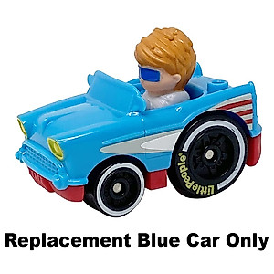 Replacement Part for Fisher-Price Little People Sit 'n Stand Raceway - HBD77 ~ Replacement Blue Car