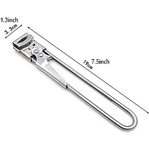 Adjustable Multifunctional Stainless Steel Can Opener, 2023 New Stainless Steel Can Opener Bottle Jar Lid Gripper Household Kitchen Tool, Manual Jar Bottle Opener Kitchen Accessories