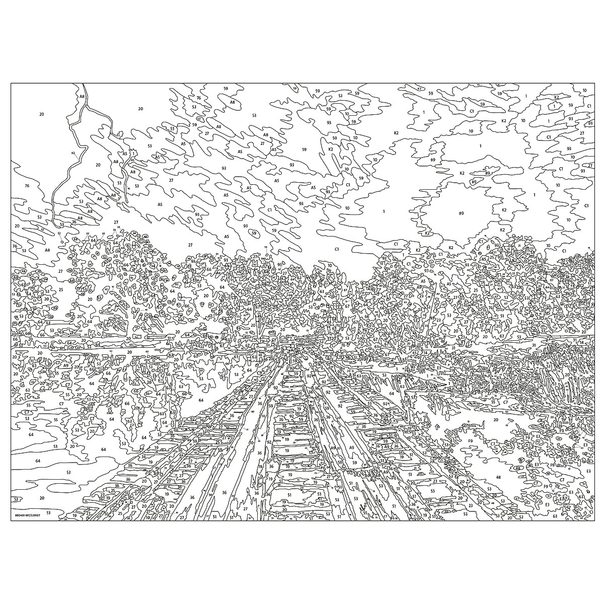 Ravensburger CreArt Magical Light Paint by Numbers Kit for Adults - Painting Arts and Crafts for Ages 14 and Up