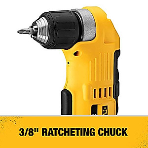 DEWALT 20V MAX* Right Angle Drill, Cordless, Tool Only (DCD740B)
