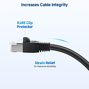 Cable Matters 8-Color 200-Pack Cat6 / Cat5e RJ45 Strain Relief Boots, RJ45 Boot, Cat6 Boot, CAT6 Ethernet Boots, Fits 6.4mm (0.25 in) Ethernet Cables