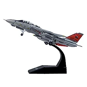 HANGHANG 1/100 Scale F-14 Tomcat Fighter Attack Plane Metal Fighter Military Model Fairchild Republic Diecast Plane Model for Commemorate Collection or Gift