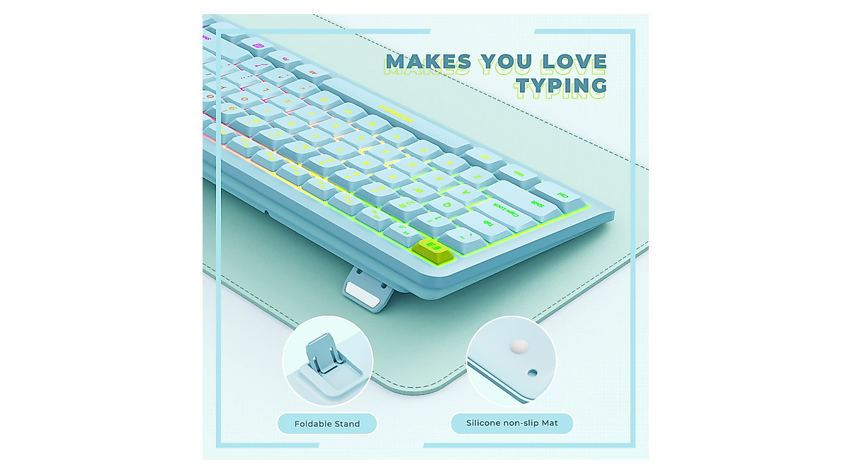 seenda Wireless Keyboard and Mouse Combo Backlit, Rechargeable Full ...