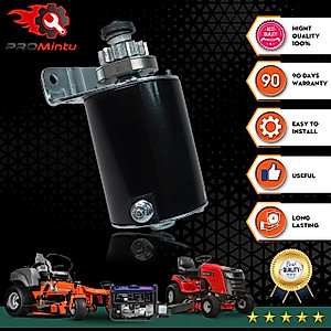 PROMintu 14 Tooth Starter Motor Replaces for 42 inch Craftsman LT1000 LT2000 LT3000 YT3000 DYT4000 Riding Lawn Mower Tractors with Briggs Stratton Intek 17HP 17.5HP 18HP 18.5HP 19HP 19.5HP 20HP