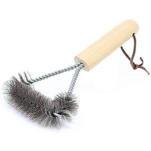 Air Fryer Grill Brush Stainless Steel Accessory Cleaner for Racks Compatible with Philips, Ninja Foodi, Chefman, Power Airfryer, Secura, Black Decker, GoWise, Emerald +More - 8 inch