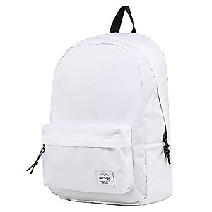 HotStyle SIMPLAY Classic School Backpack Bookbag, White