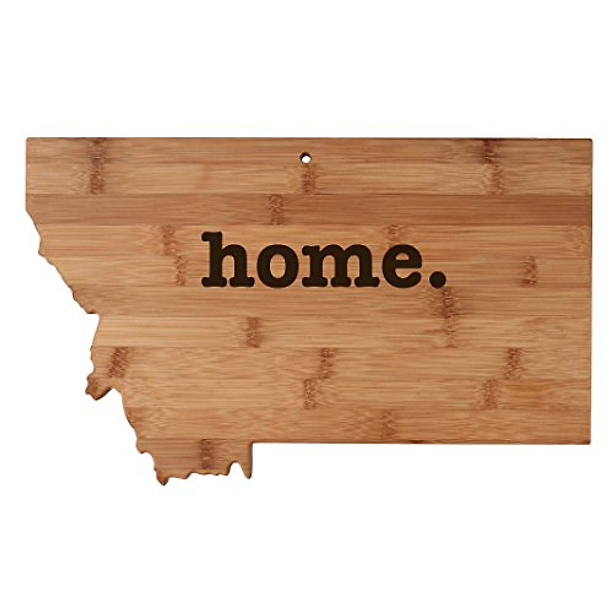 Montana State Shaped Bamboo Wood Cutting Board Engraved home. Personalized For New Family Home Housewarming Wedding Moving Gift