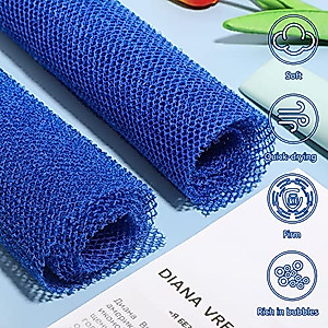 2 Pcs African Net Sponge, African Exfoliating Net Bath Sponge Body Scrubber Net Washcloth Back Scrubber Skin Smoother for Daily Use