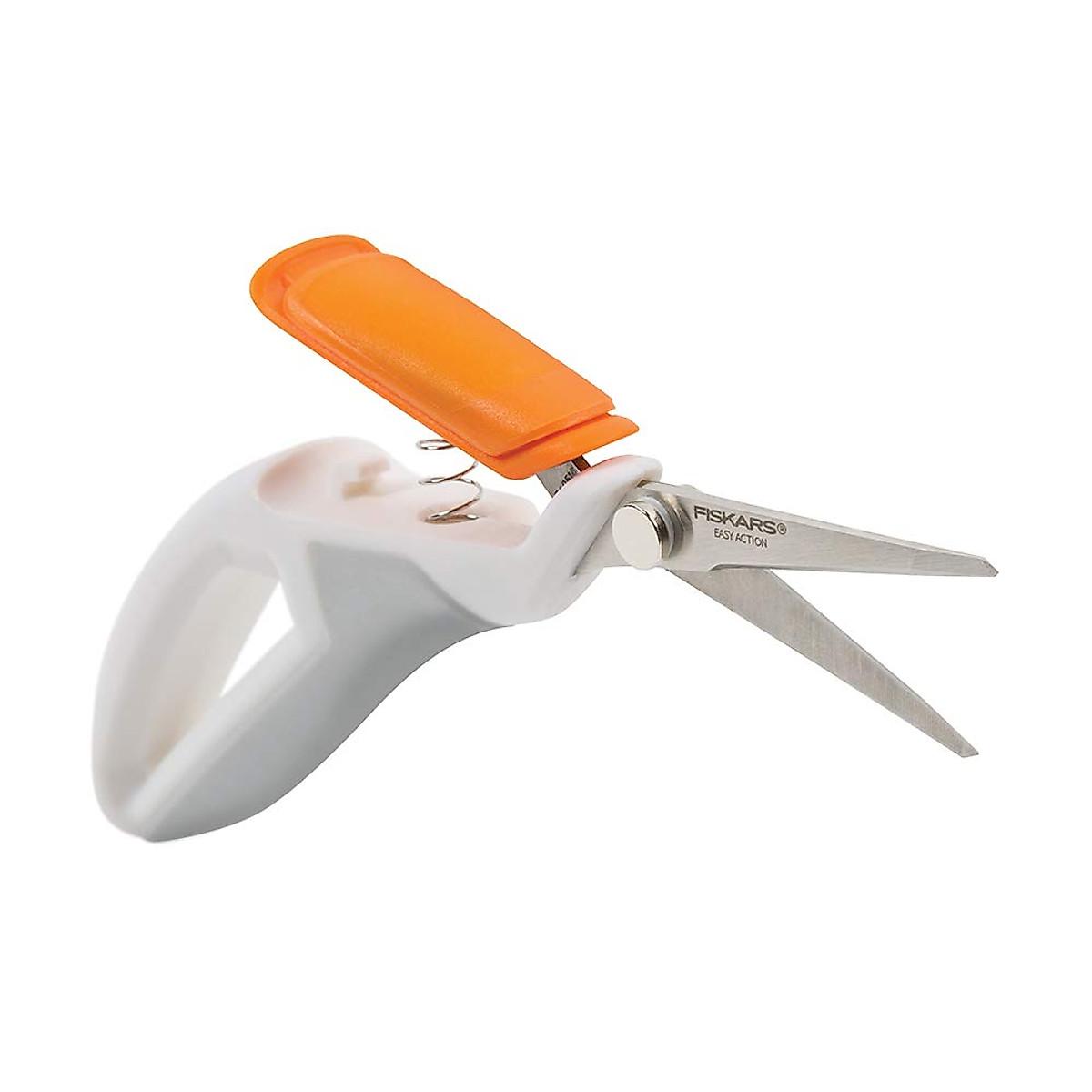 Fiskars Crafts Total Control Easy Action Precision Scissors (7, White/Grey