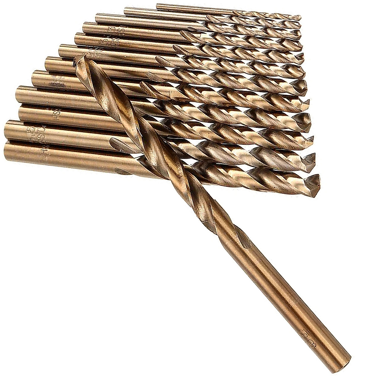 KEWAYO 13-Piece HSS Twist Drill Bit Set - Titanium Nitride Coated High Speed Steel, 1.5 to 6.5mm, Jobber Length for Metal, Cast Iron, Wood, Plastic - Complete with Metal Storage Case