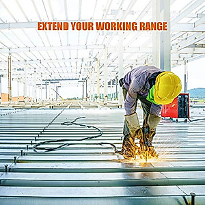 Miady 25ft 50AMP Welder Extension Cord, 8 Gauge Heavy Duty Industrial NEMA 6-50 Welding Machine Cord with Lighted End, ETL Approved