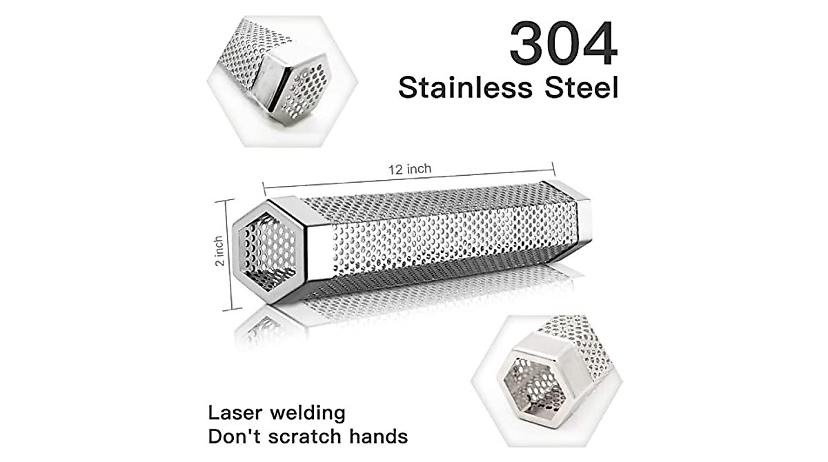12" Pellet Smoker Tube for BBQ - 2 Pack Stainless Steel Cold Smoker