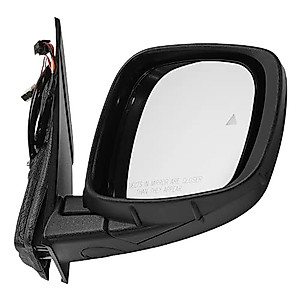 Kool Vue Driver & Passenger Side Power Heated Mirrors for Dodge Grand Caravan 2009-2019 With Signal Light & Blind Spot Monitor Paintable
