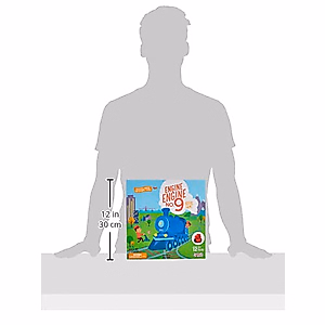 AMIGO Engine Engine No. 9 Kids Board Game with 12 Toy Trains