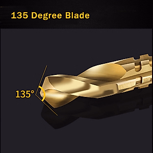 DINGGUANGHE-CUP Drill Bits Serrated Cobalt Drill Bit Set Spiral Screw Metric Composite Tap Drill Bit Tap Twist Drill Bit Set Power Tool Accessories (Color : 6Pcs Drill)