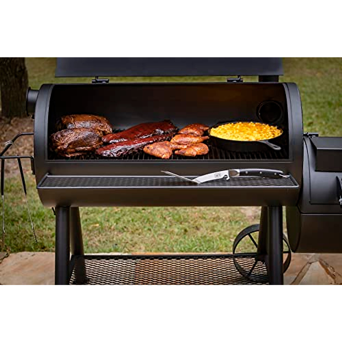 Oklahoma Joe's Longhorn Reverse Flow Smoker, Black