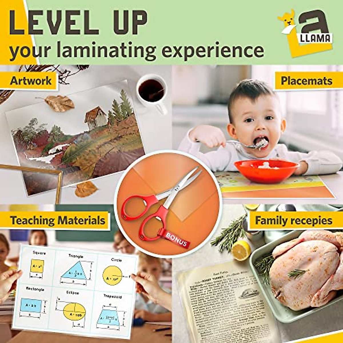 Thermal Laminating Pouches, 11.5 x 17.5 Inches, 3 Mil, 20 Pack of Menu Size Large Thermal Laminating Sheets, Suited for Laminating Sheets 11x17