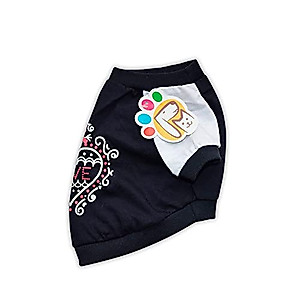 PETMONT Casual T-Shirt for Pets Desing: Love Navy Blue and White Great for Small and Medium Dogs Size Extra Small