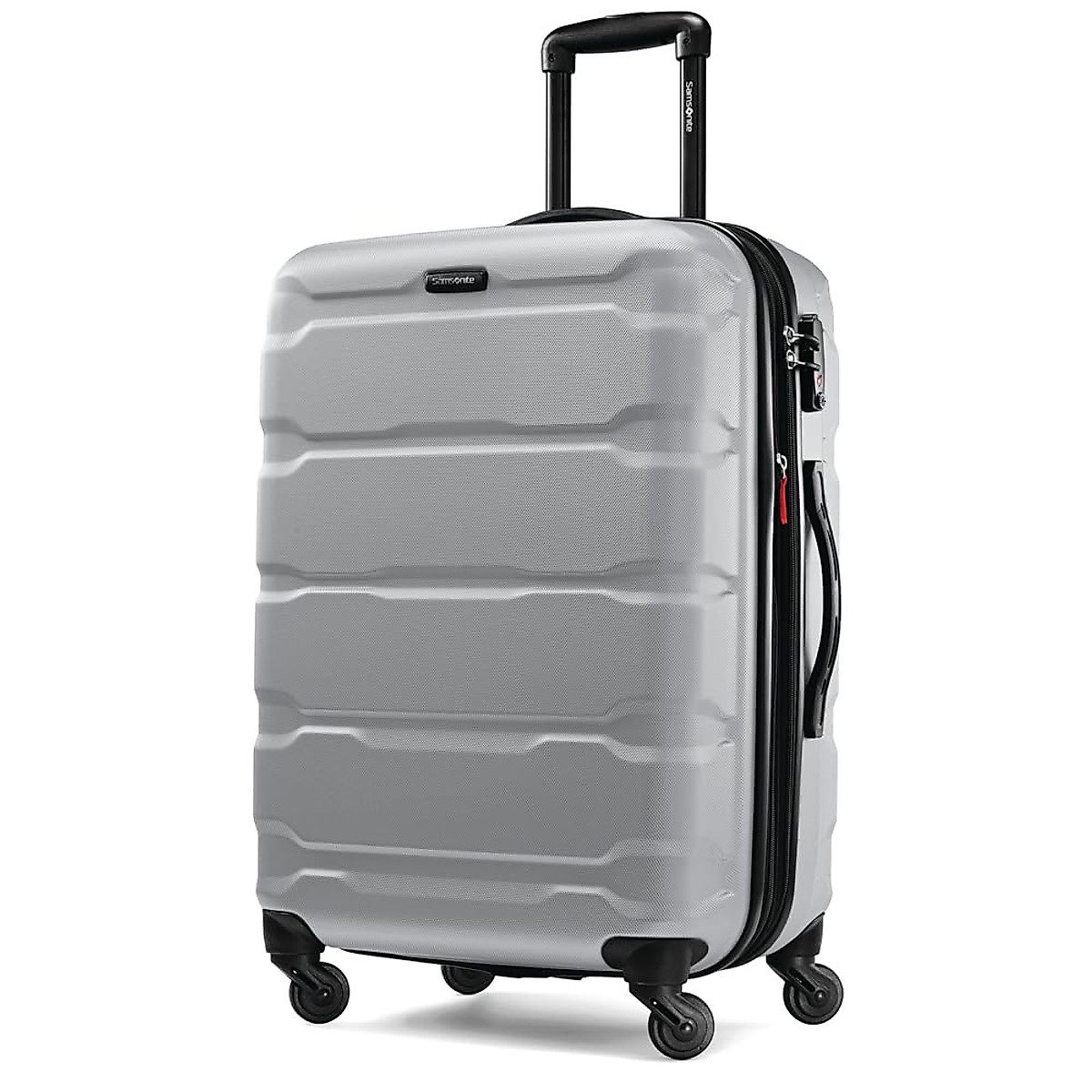 Samsonite Omni Hardside Nested Luggage Spinner Set, Silver w/ 10pc Accessory Kit