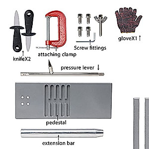 AUTOENERGY Oyster Shucker Tool Set, Oyster Clam Opener Machine, Oyster Sheller Practical Tool for Hotel Buffets and Homes and Gift