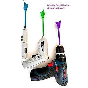 4pcs Epoxy Mixer Paddles 2pcs Silicon Brushes Epoxy Resin Mixer for Drill Paint Mixer Resin Stirrer Without Bubbles Glitter Resin Glazes Resin Molds Mixing Epoxy Tumblers Cups (Purple+Cyan)