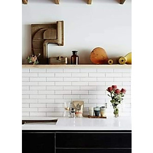 Matte White Subway Tile 2" X 8" (60 Pieces- Box of 6.5 Sqft), Wall Tile, Backsplash Tile, Bathroom Tile, Designed in Italy