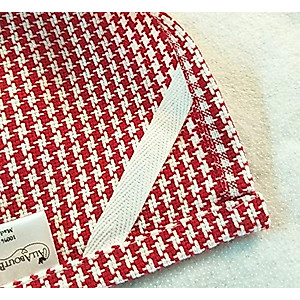 Embroidered Kitchen Towel Ladybug Red Hounds Tooth Kitchen Decor