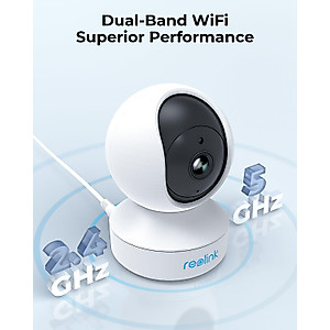 REOLINK indoor security camera E1 Pro 2 Pack Bundle with 2pcs 128GB SD Card, Indoor Camera for Home Security with Phone App, 2.4/5GHz WiFi, Baby Monitor, Pet Camera