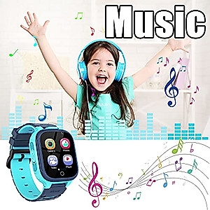 PTHTECHUS Smart Watch Toys for Kids - Boys Girls Smartwatch with 14 Games Music MP3 Player HD Selfie Camera Flashlight Calculator Calendar Alarm Timer 12/24 Hours for 4-12 Years Old Students