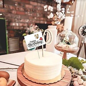 Amabro 40pcs Floral Pick Card Holders, Metal Wire Flower Place Card Holder Gold Photo Clip Holder Floral Picks Stick Ring Loop Clips for Arrangements Wedding Party Birthday (Round)