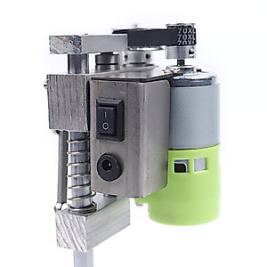 Benchtop Drill Press, 480W 2-Speed Cast Iron Bench Drill Press, Mini Electric Bench Drilling Machine, Tabletop Drilling Machine Variable Speed Drill Press for Metal Wooden Jewelry DIY