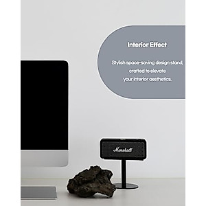 MARBLEHOLIC Emberton Speaker Stand(Satin Gold), for Marshall emberton Speaker, Opticaml Sound Quality, Width 5.35inch Height 3.94inch, Compact Size, Stylish Home Audio Setup, luxurios Matte Color