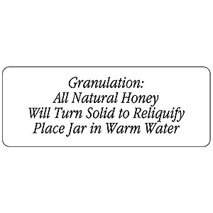 Honey Raw Organic Pure Rectangle Personalized Farm Home Made Product Kitchen Name Mason Jar Labels (Honey Warning Labels)
