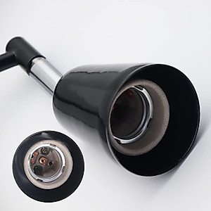 Reptile Heat Lamp Turtle Lights with Clip 360°Rotatable Basking Lamp Dimmable Switch Metal Stand with 25W/50W UVA UVB Full Spectrum Basking Spot Light, for Aquarium Fish Tank Reptile Amphibians Pets