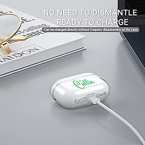 KEAECIZ Personalized Custom Case for AirPods Pro (2nd Generation),Custom Text Clear Soft TPU Protective Cover Design Your Own AirPods Pro 2022 Headphone Cases with Keychain