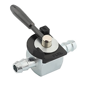 Milttor 1/4" Inline Fuel Shut Off Valve Heavy Duty In Line Cut Petcock Gas Diesel Petrol Fit Oregon 07-403 07403 Fuel Cut Off Valve 1/4 Inch with 2-feet 1/4 Fuel Line